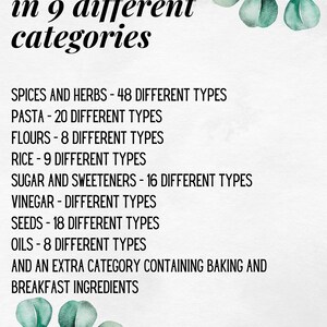 Food Jar Container Minimal Labels | Kitchen Organisation Labels ...