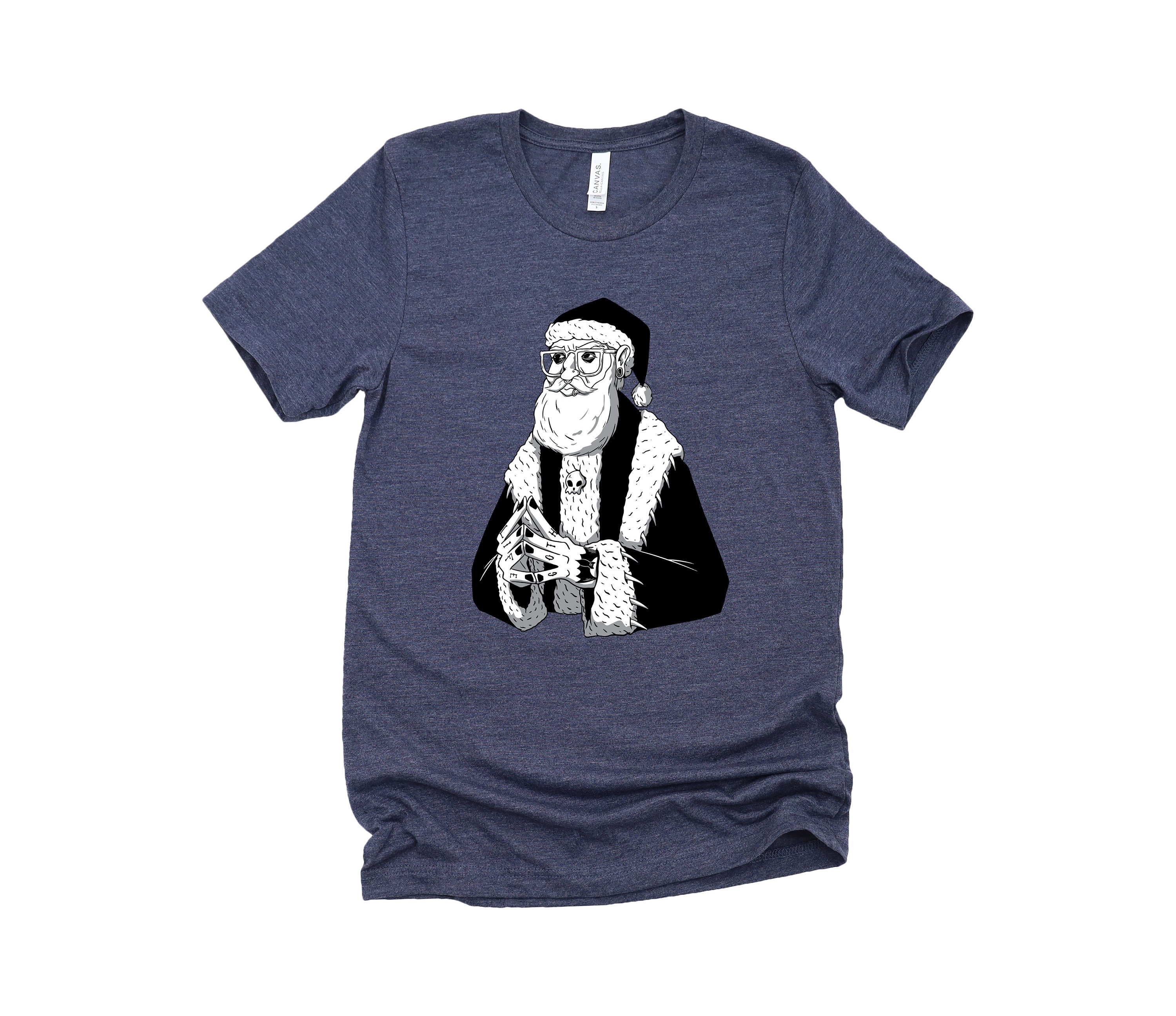 Gothic Santa Claus Shirt Creepy Christmas T-shirt Emo - Etsy