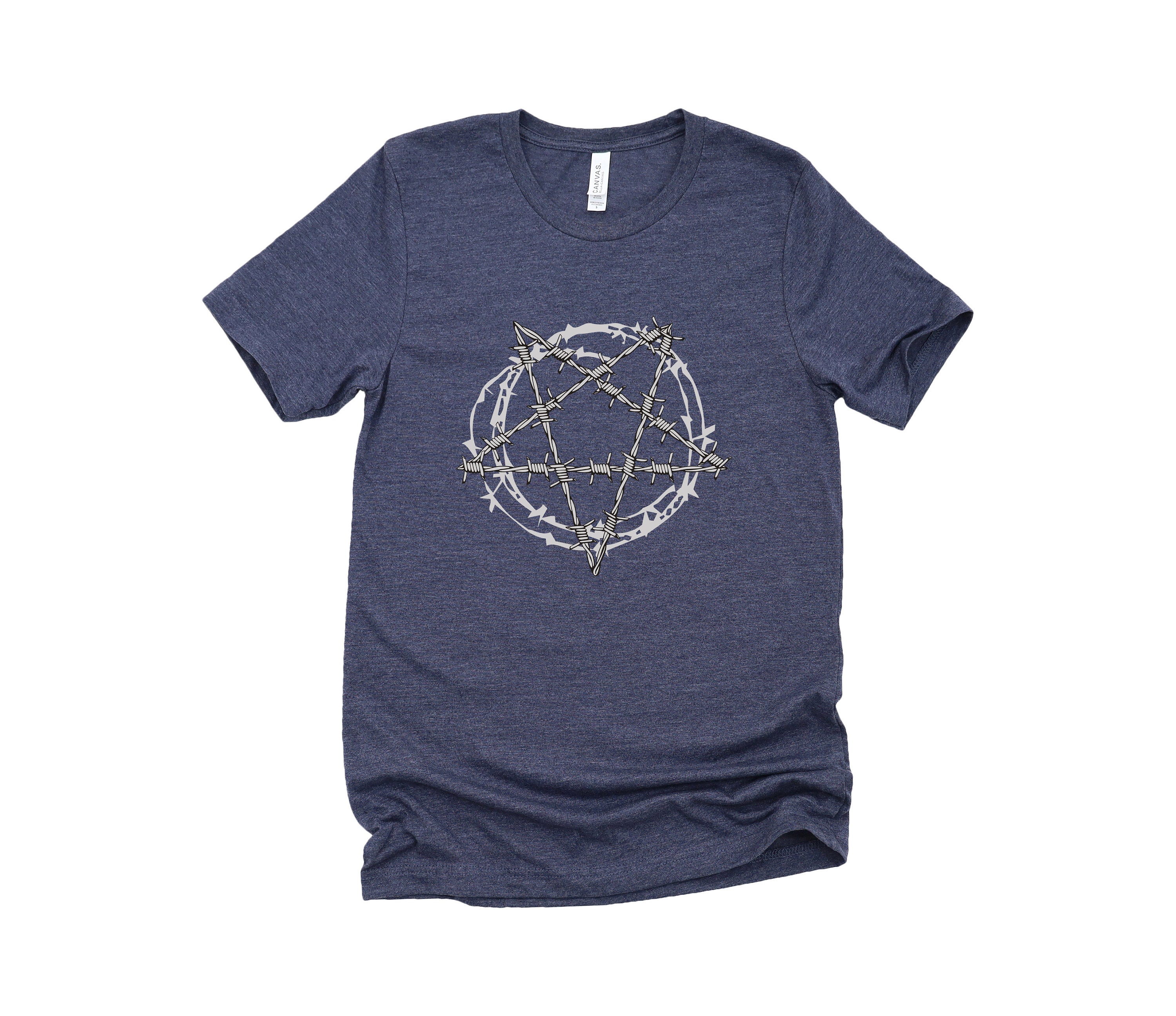 Wire Pentagram Shirt Sign of Satanism Occult Satan Shirt - Etsy