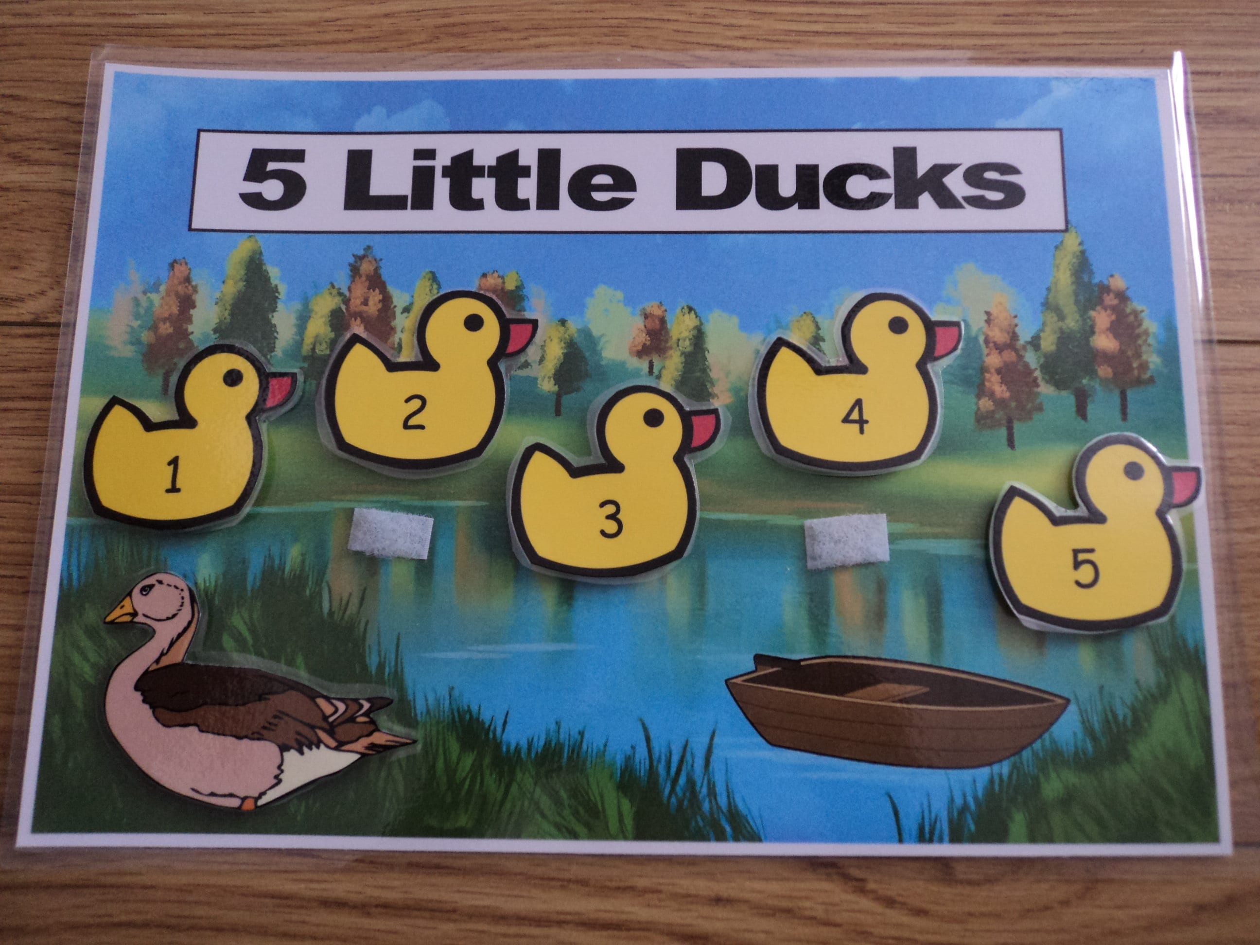 EYFS Nursery Rhyme 5 Little Ducks Fun Teaching Resource Childminder SEN ...