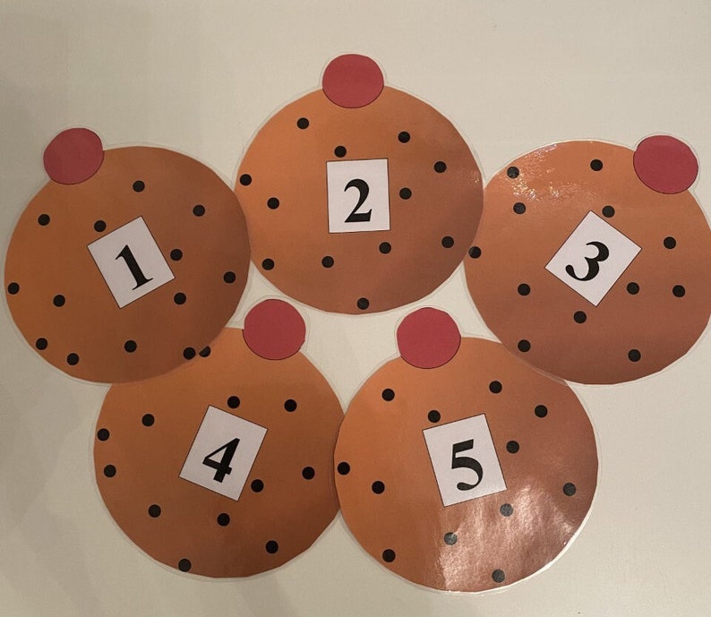 EYFS Nursery Rhyme 5 Currant Buns Knitted Fun Teaching | Etsy