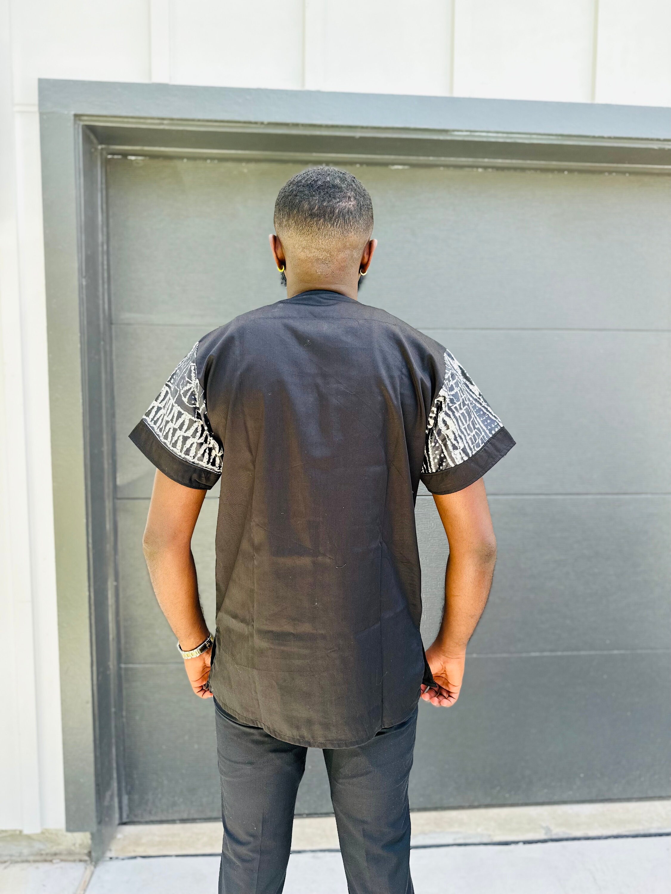 Handcrafted Men's African Shirt, Traditional Print, Cultural Heritage ...