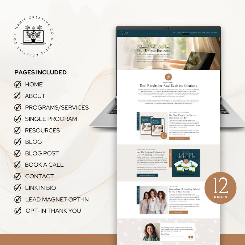 Systeme.io Coaching Website Template | Coaching Business Website ...