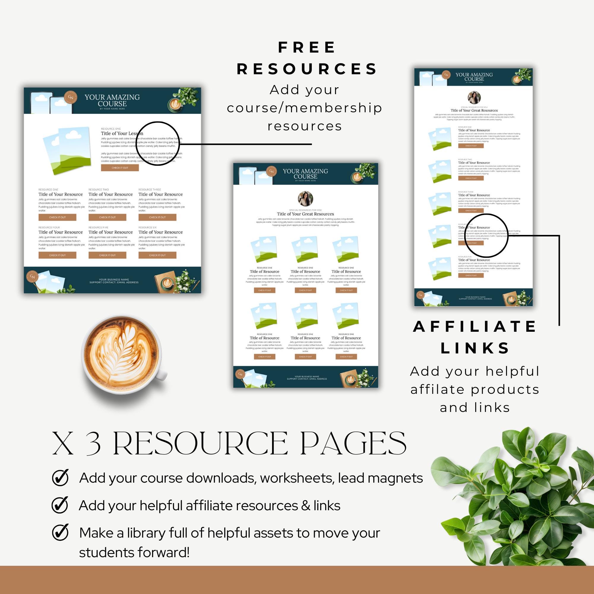 Systeme.io Course Portal Template | Coaching Template | Membership ...