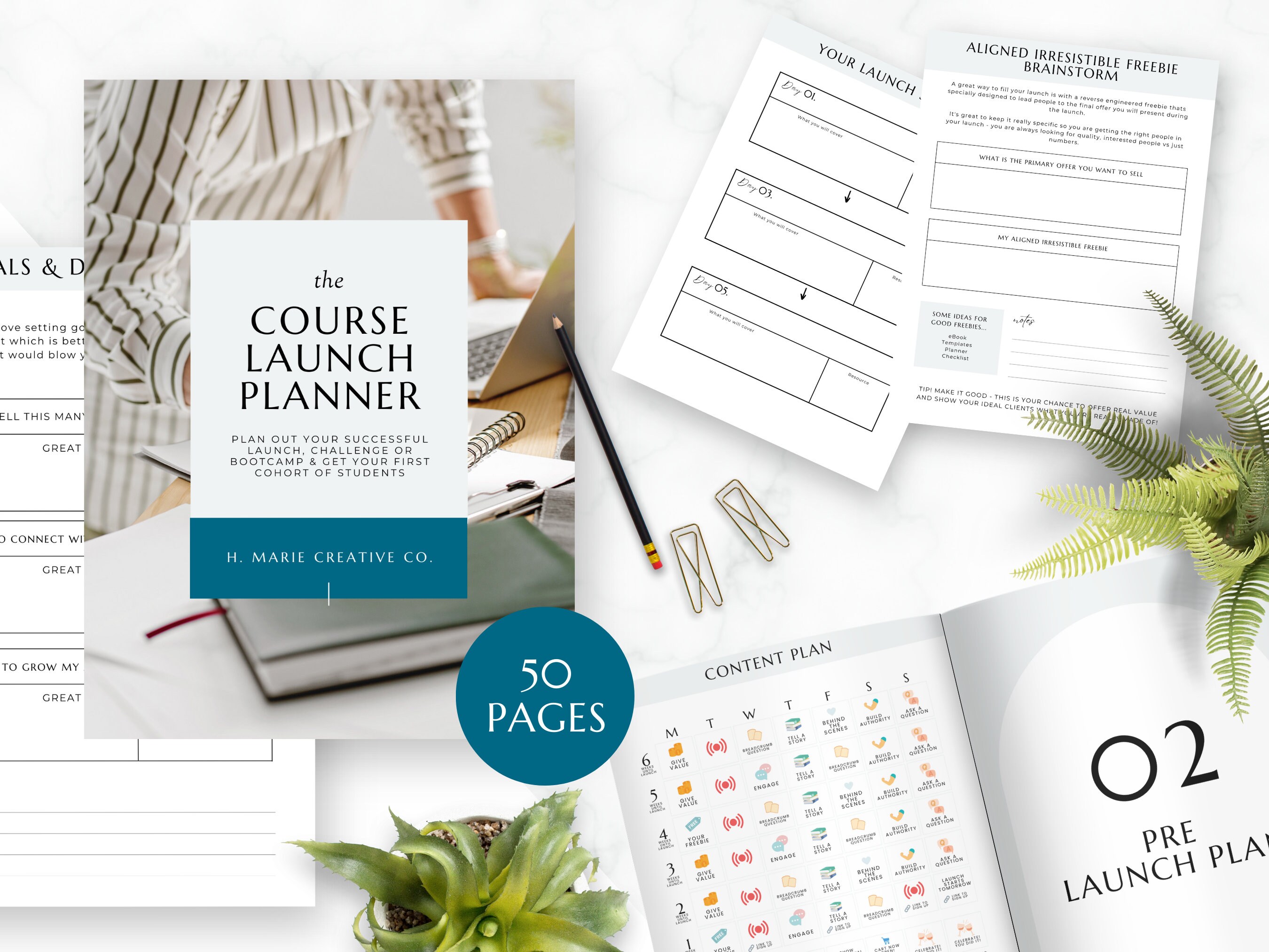 Course Launch Planner Coaching Planner Course Creation Strategy Coaching Workbook Launch ...