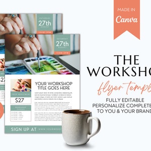 Workshop Flyer Template | Art Workshop | Flyer Sheet | Event Flyer ...
