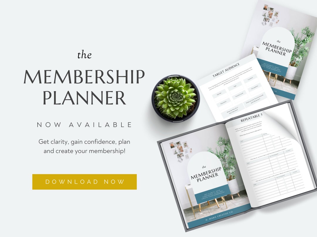 Membership Planner | Coaching Planner | Membership Creation Strategy ...