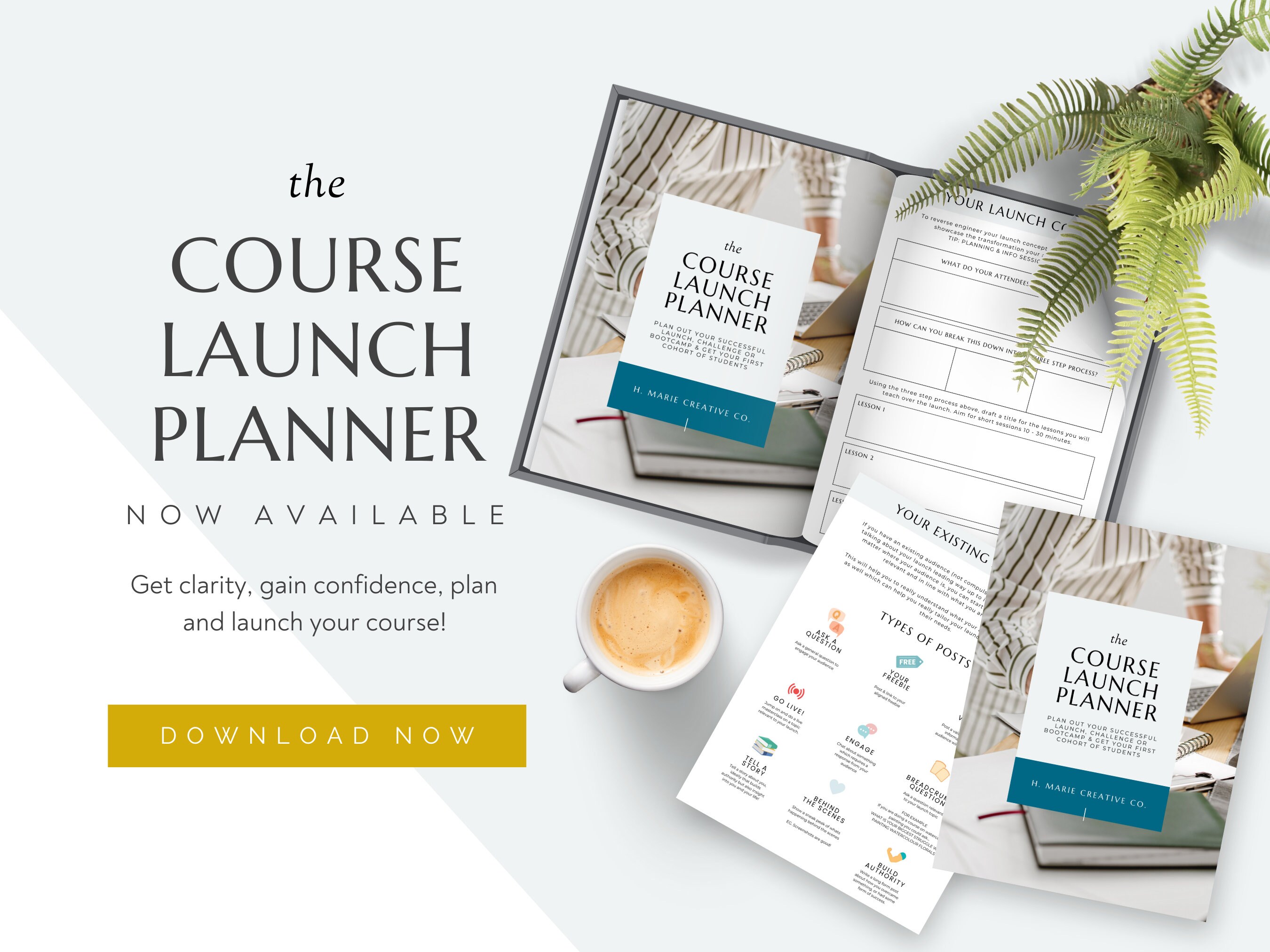 Course Launch Planner Coaching Planner Course Creation Strategy Coaching Workbook Launch ...