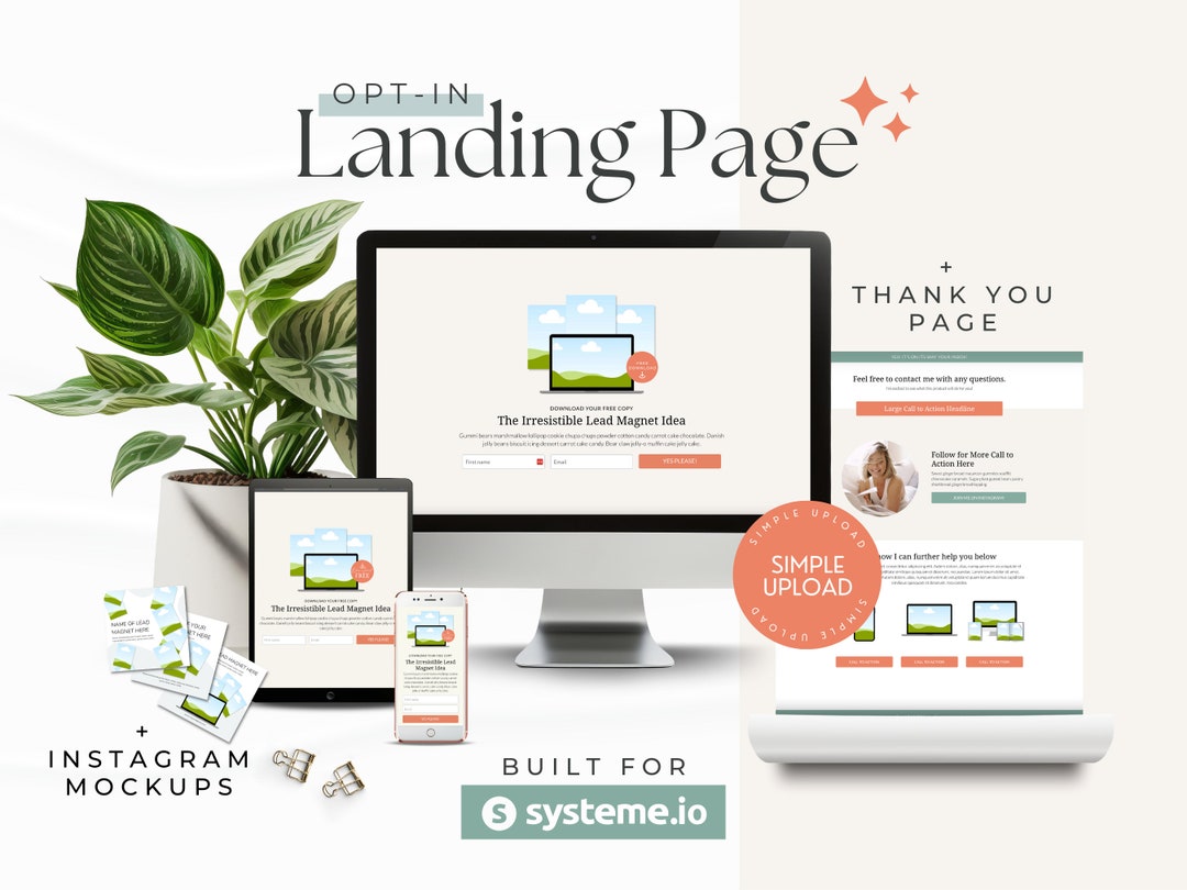 Systeme.io Opt-in Page | Landing Page | Lead Magnet Page | Coaching ...