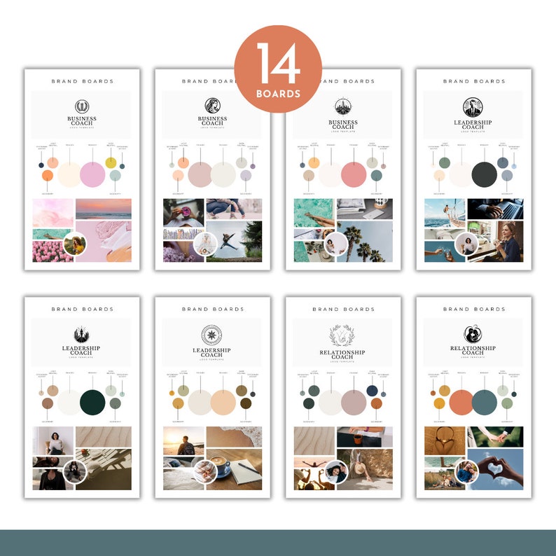 Coaching Branding Board Sets | Course Creator Branding | Coaching Kit ...