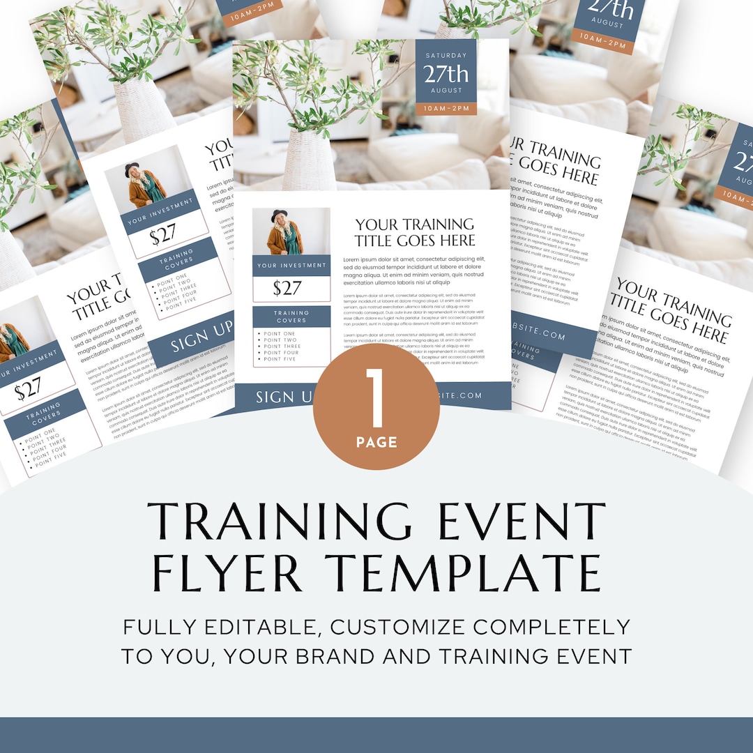 Real Estate Training Event Flyer Template | Workshop Flyer | Event ...
