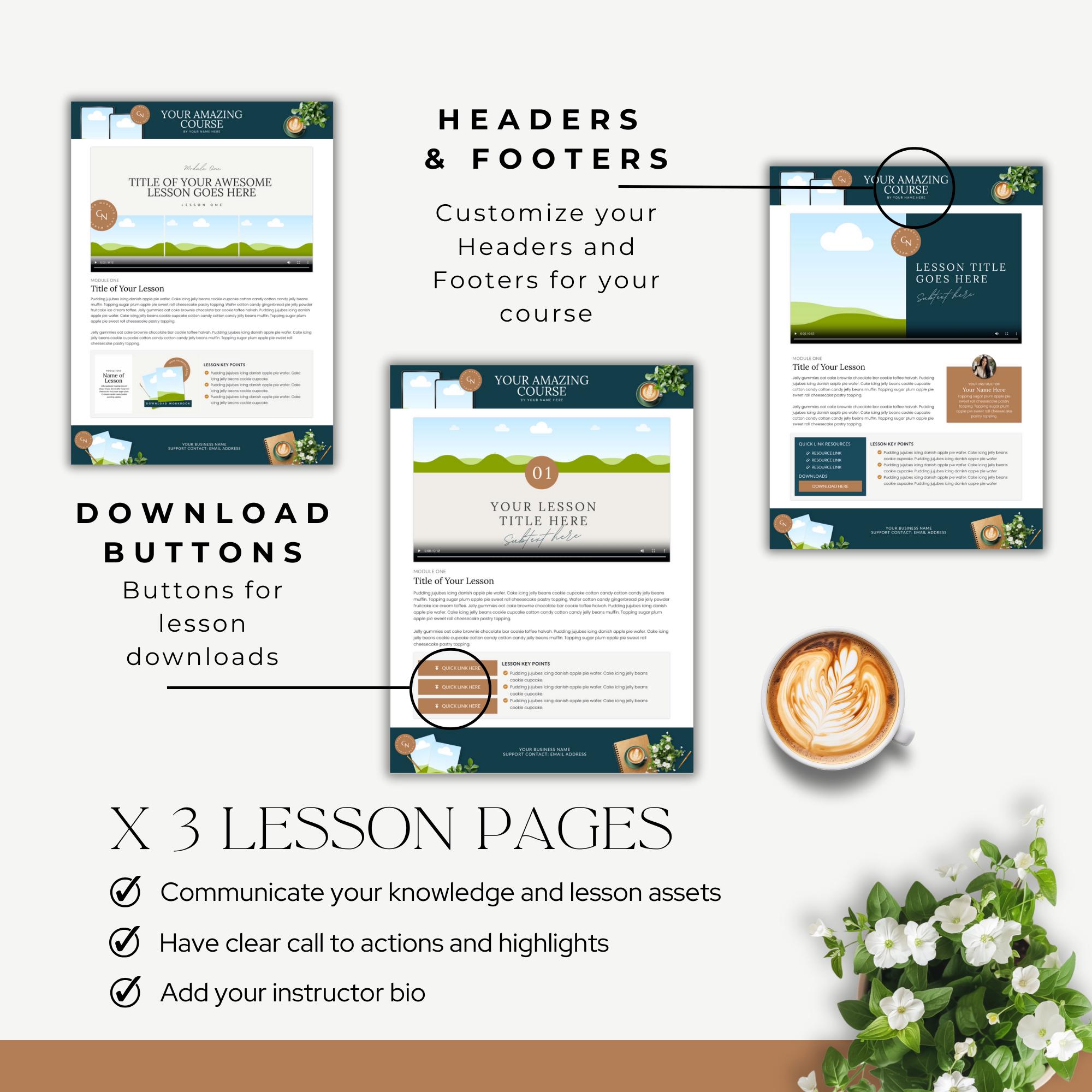 Systeme.io Course Portal Template | Coaching Template | Membership ...