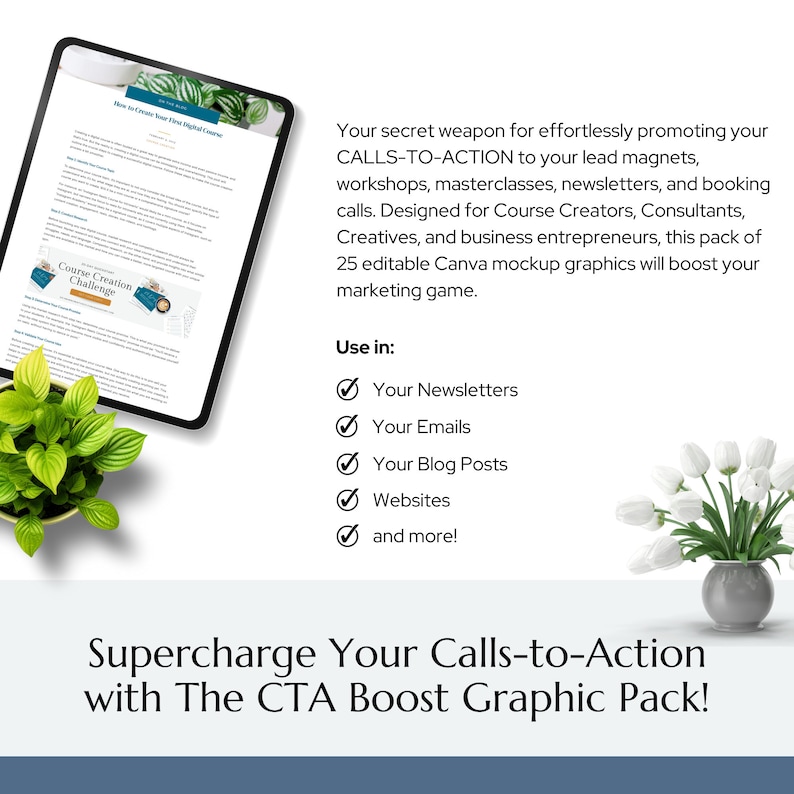 25 Call to Action Graphics | Mockup Templates | Opt-in Mockup Graphics ...