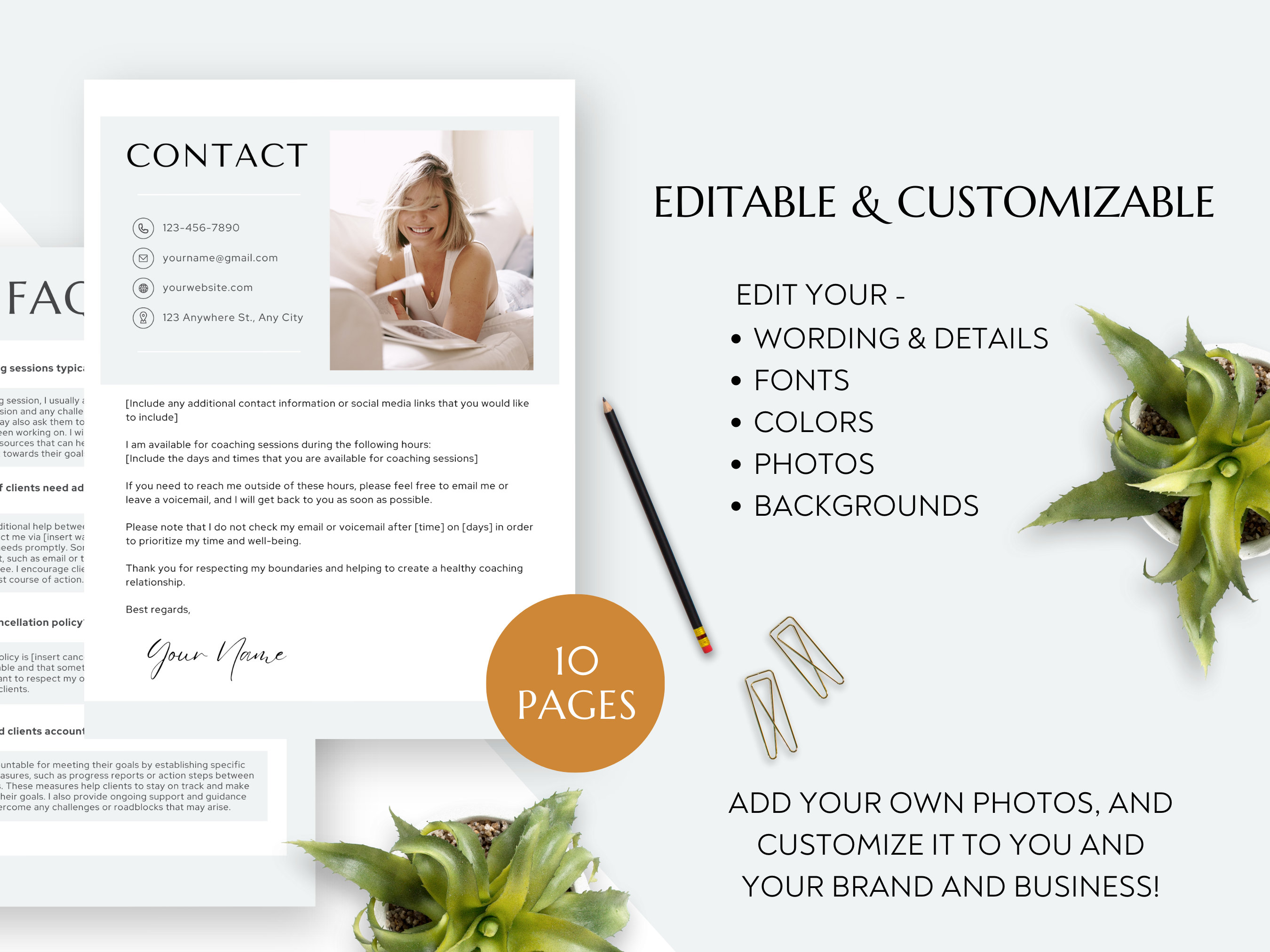 Coaching Client Onboarding Kit | Onboarding Kit | Coaching Template ...