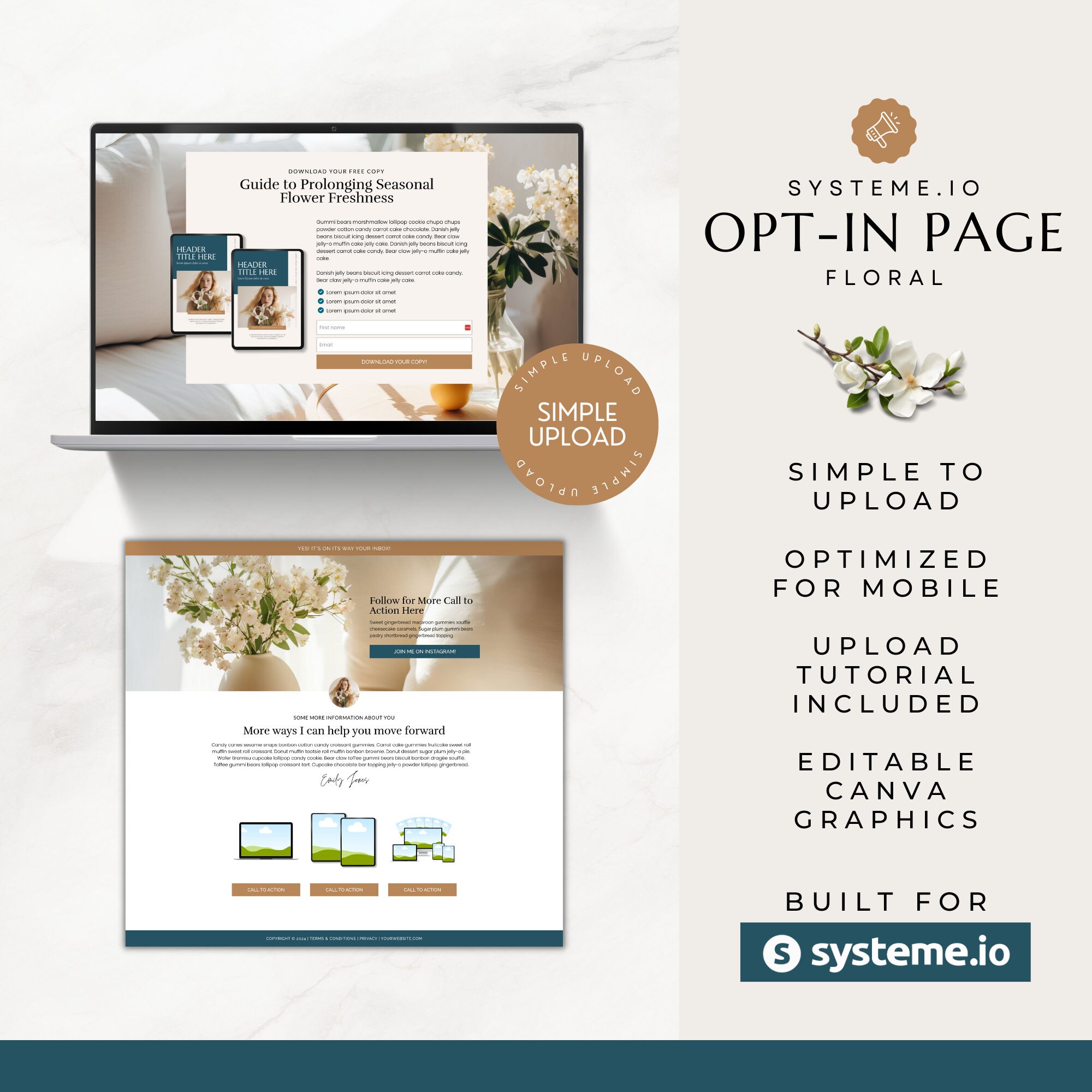 Systeme.io Opt-in Page | Landing Page | Lead Magnet Page | Coaching ...