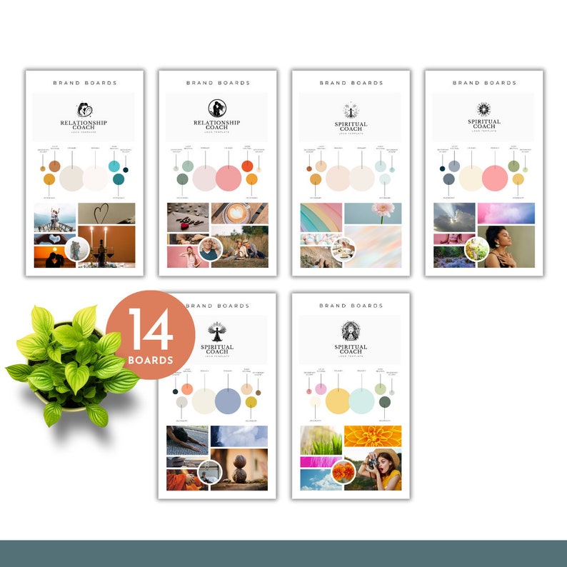 Coaching Branding Board Sets | Course Creator Branding | Coaching Kit ...