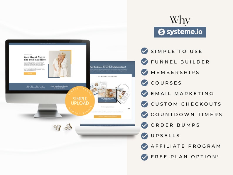 Systeme.io Coaching Sales Page | Landing Page | Membership | Coaching ...