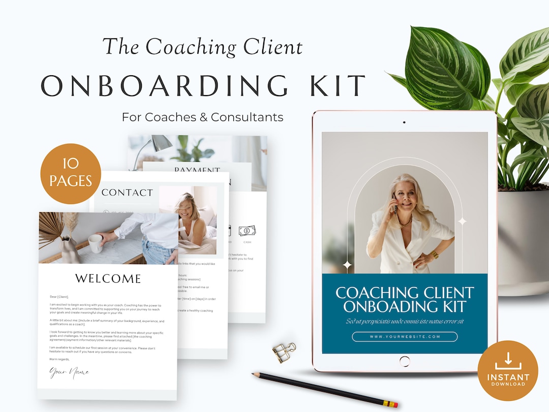 Coaching Client Onboarding Kit | Onboarding Kit | Coaching Template ...