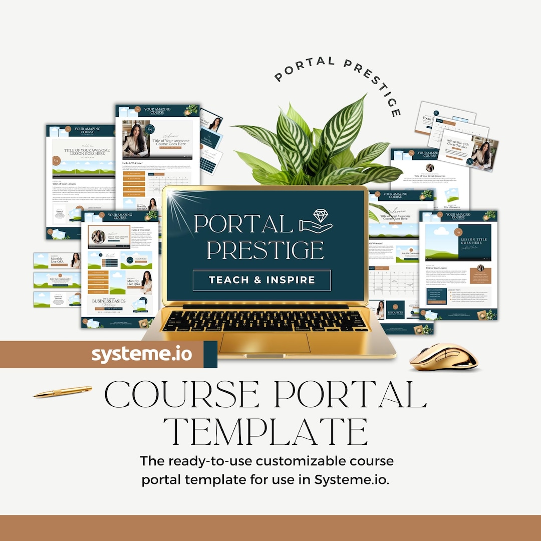 Systeme.io Course Portal Template | Coaching Template | Membership ...