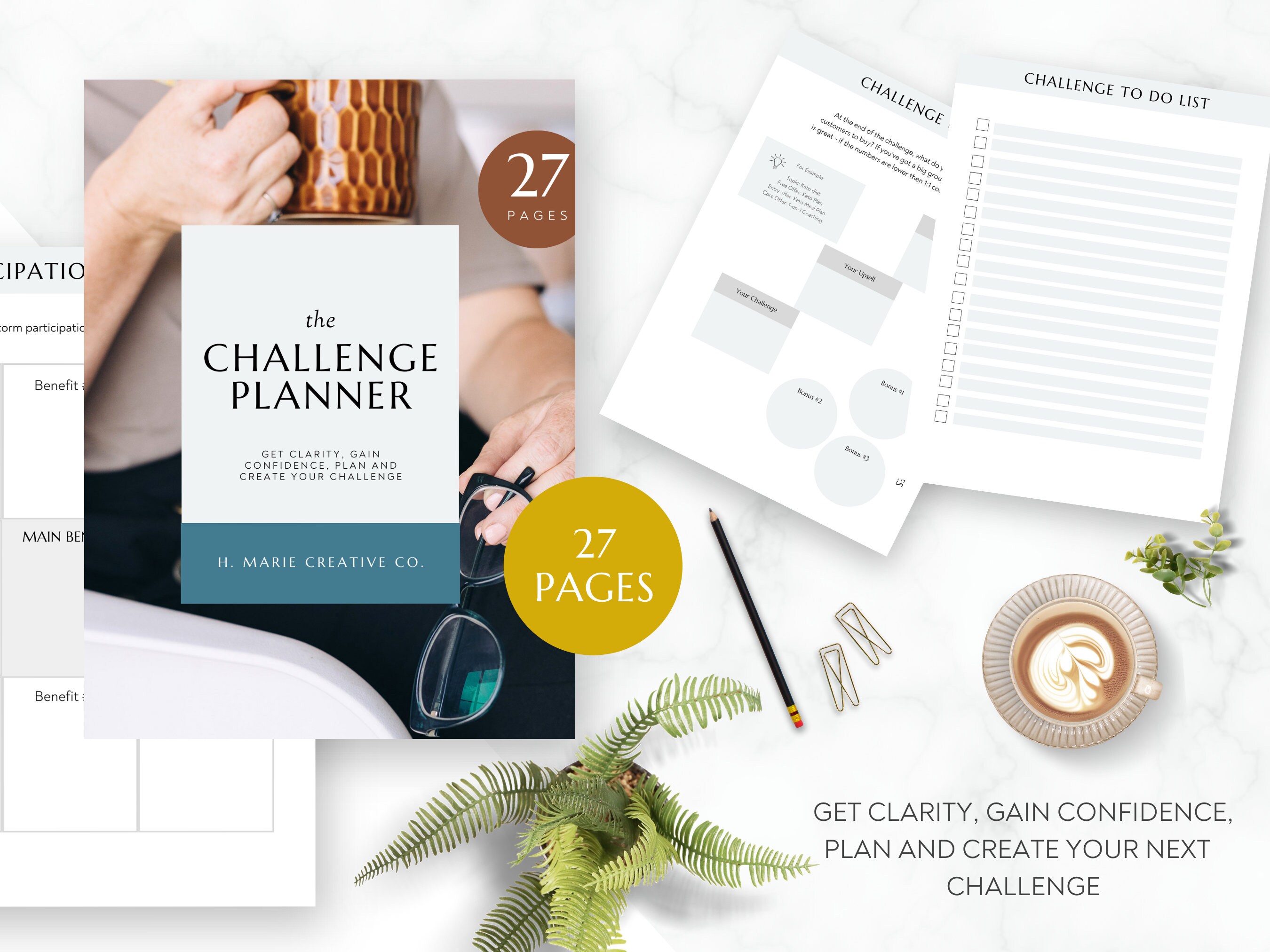 Challenge Planner Coaching Planner Challenge Strategy Printable ...