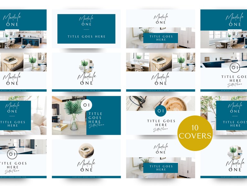 10 Course Module Covers, Course Thumbnails, Course Portal Graphics ...