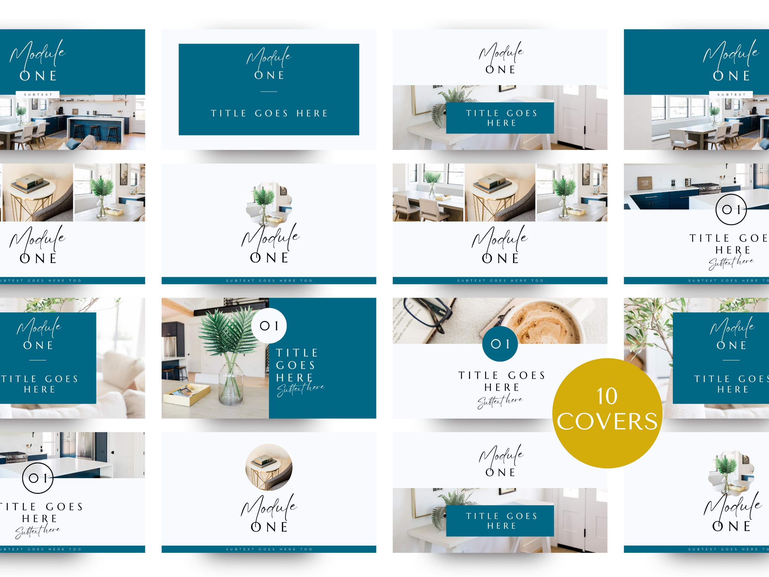 10 Course Module Covers, Course Thumbnails, Course Portal Graphics ...