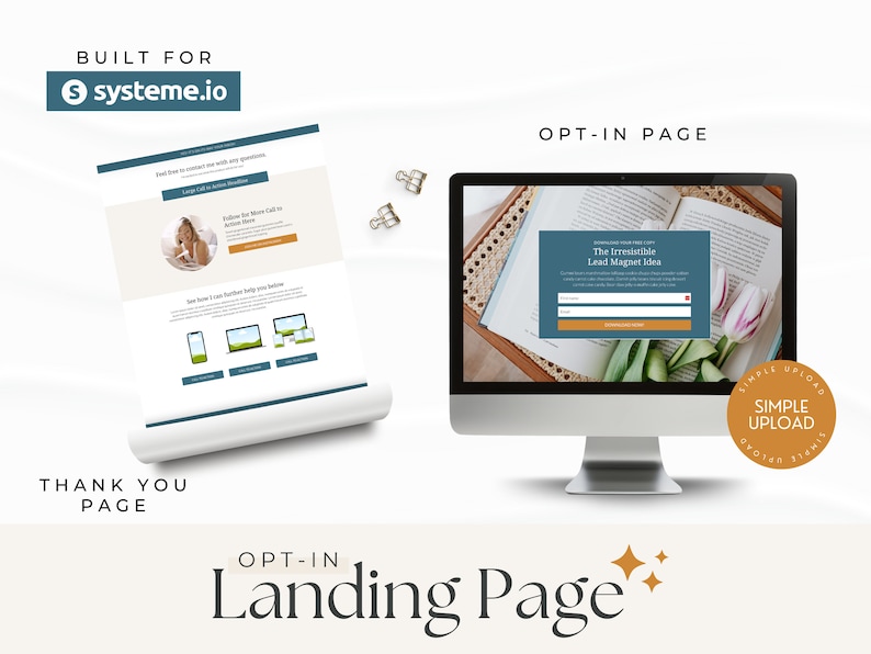 Systeme.io Opt-in Page | Landing Page | Lead Magnet Page | Coaching ...