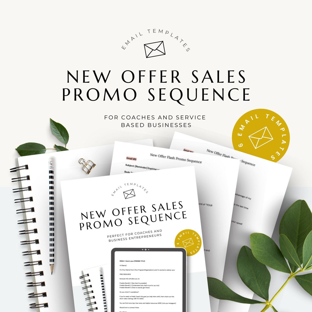 New Offer Sales Emails | Sales Email Sequence | Promo Sequence | Coaching Email Sequence | Swipe ...
