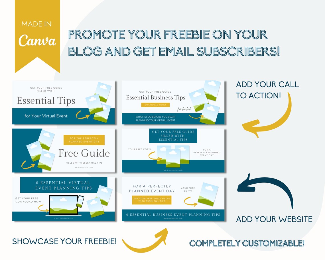 6 Blog Lead Magnet Opt-in Templates Lead Magnet Mockup Templates Opt in ...
