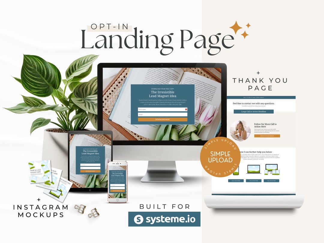 Systeme.io Opt-in Page | Landing Page | Lead Magnet Page | Coaching ...