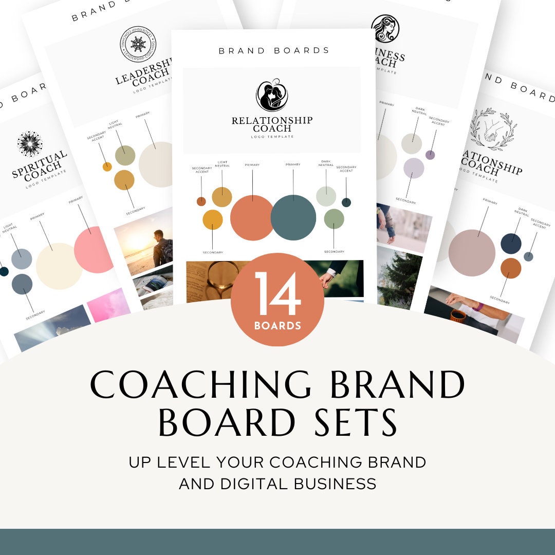 Coaching Branding Board Sets | Course Creator Branding | Coaching Kit ...