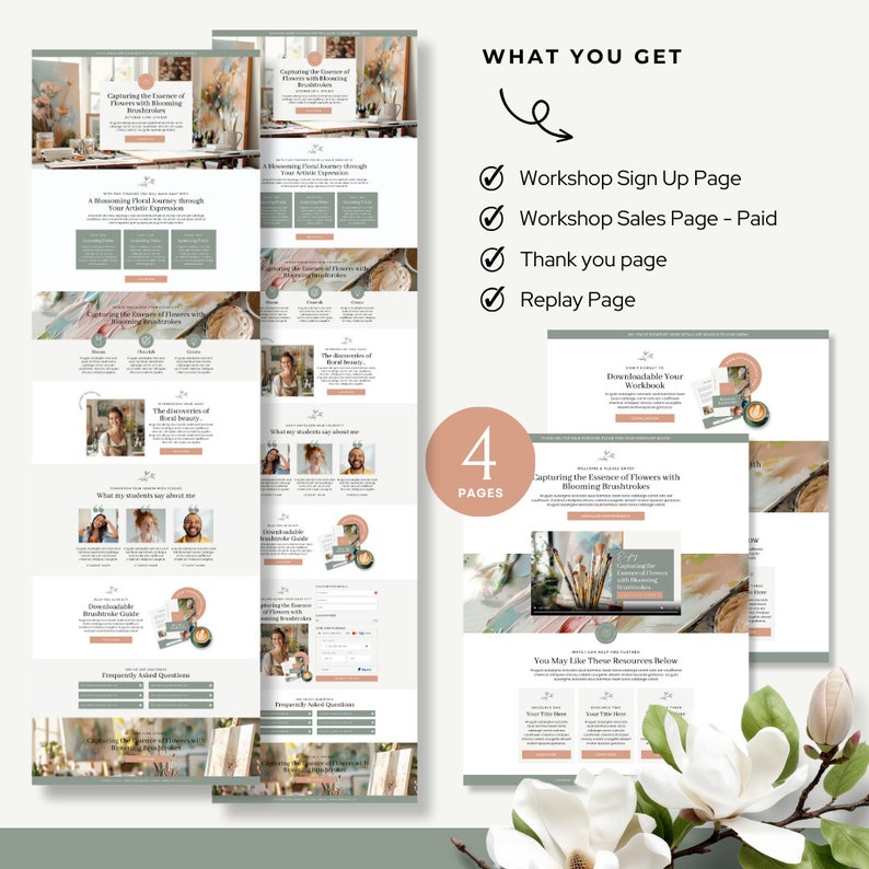 Systeme.io Workshop Sales Page | Landing Page | Coaching Template ...