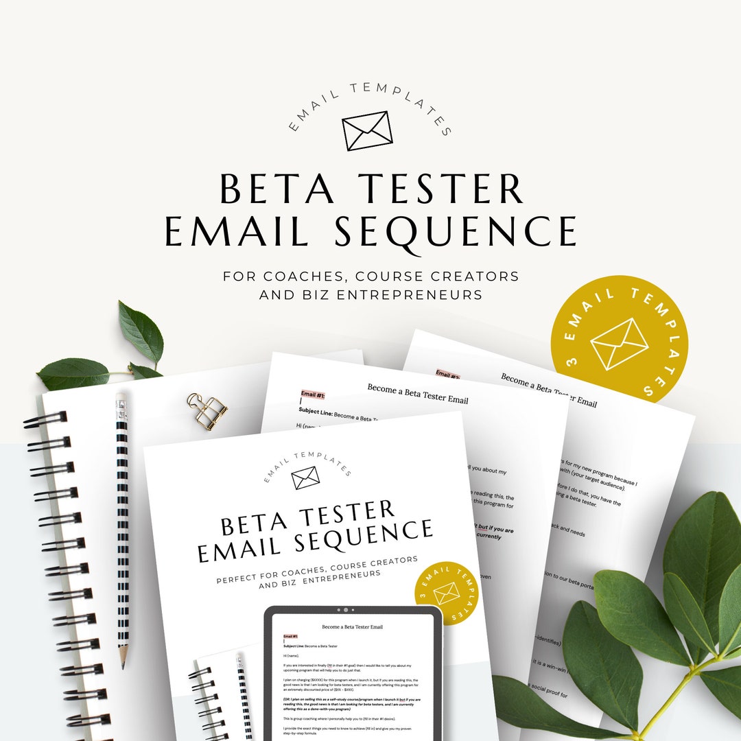 Become a Beta Tester Email Sequence | Coaching Swipe File | Sales ...