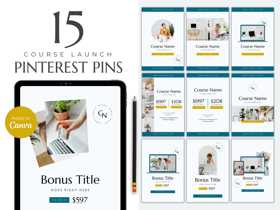 Course Launch Pinterest Pins | Coaching Pinterest Pins | Coaching ...