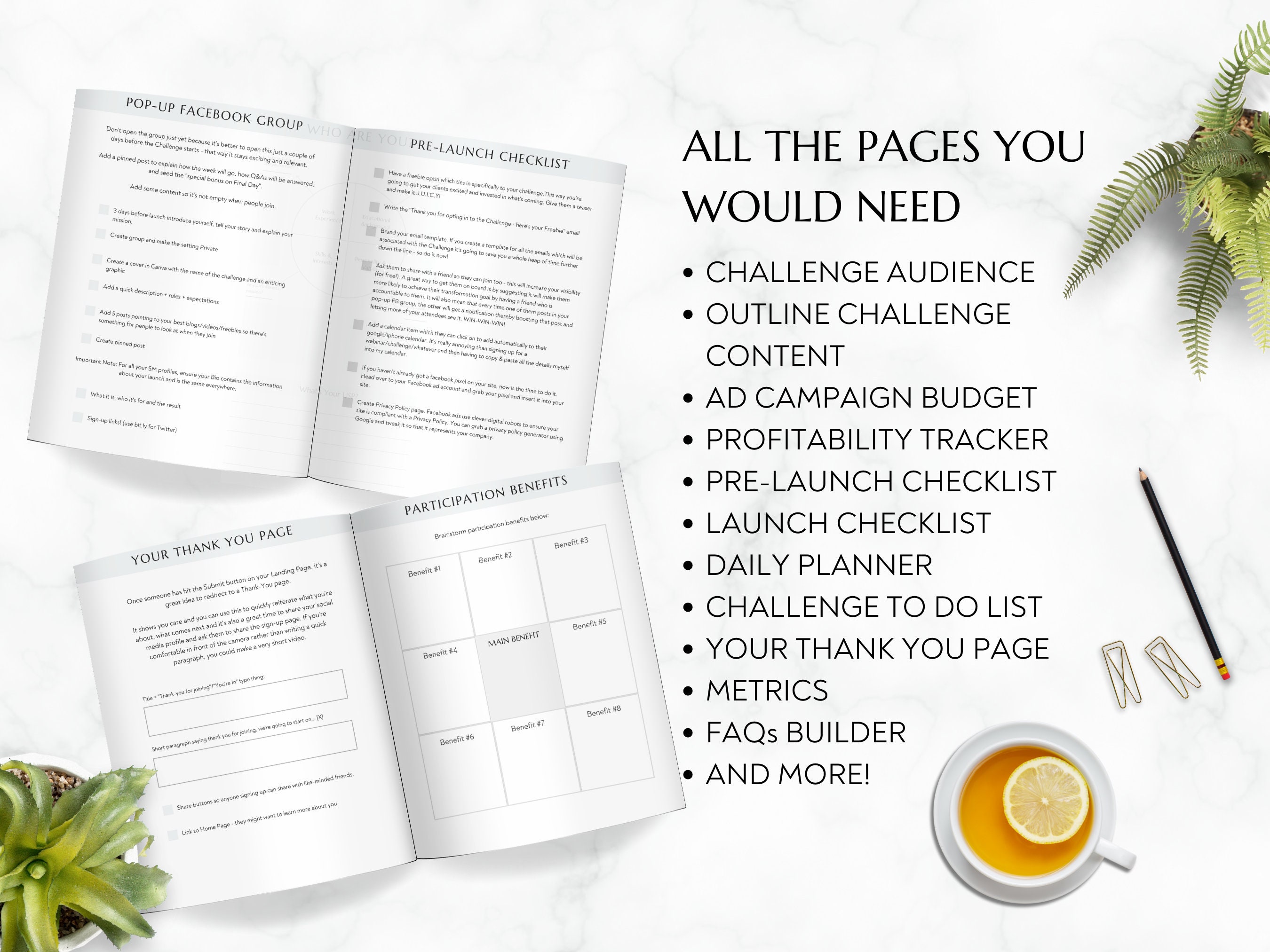 Challenge Planner Coaching Planner Challenge Strategy Printable ...