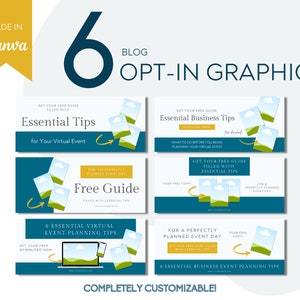 6 Blog Lead Magnet Opt-in Templates | Lead Magnet Mockup Templates ...