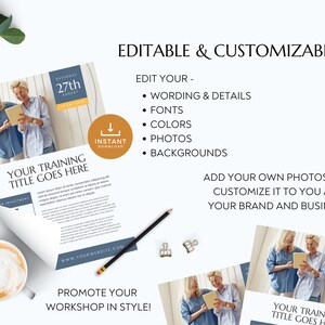 Training Event Flyer Template | Flyer Sheet | Workshop Flyer | Event ...