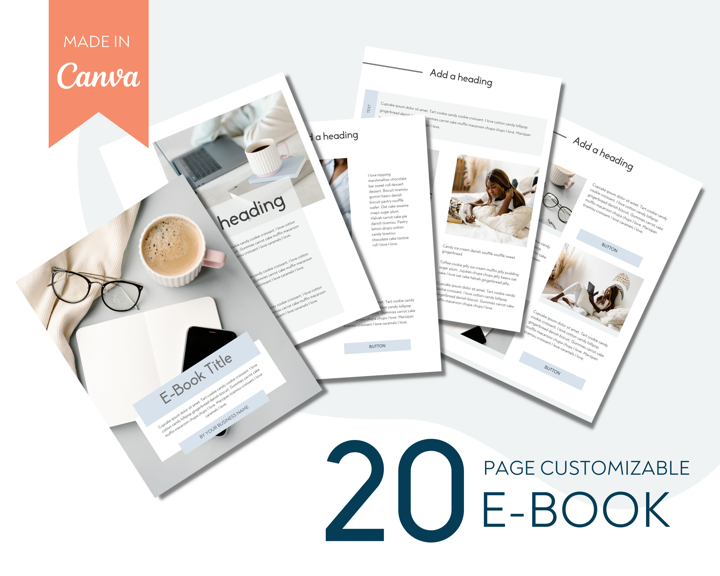 20 Page Customizable E-book Template Coaching E-book - Etsy