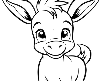 donkey coloring book