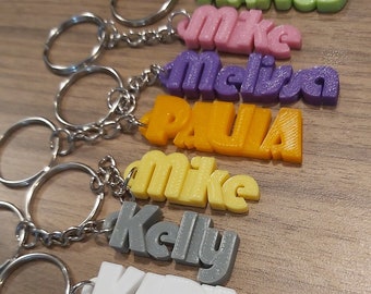 3d Printed Custom Keychain - Etsy