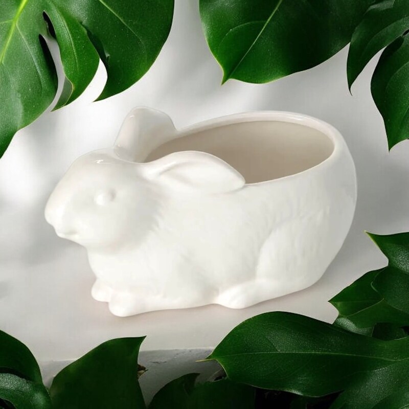 Rabbit Planter - Etsy