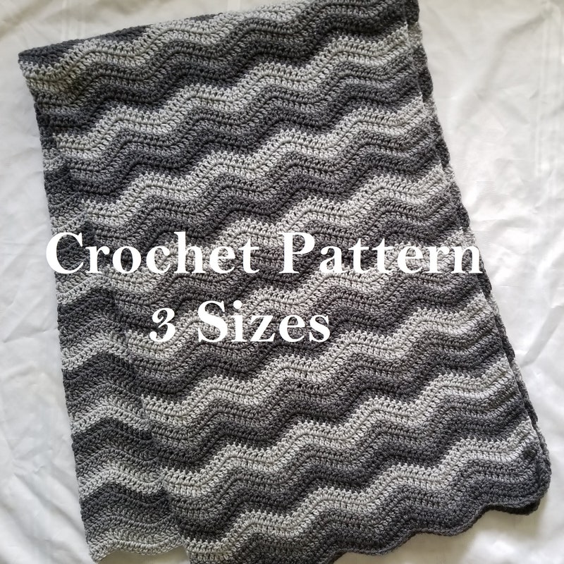 Ripple Afghan Pattern - Etsy