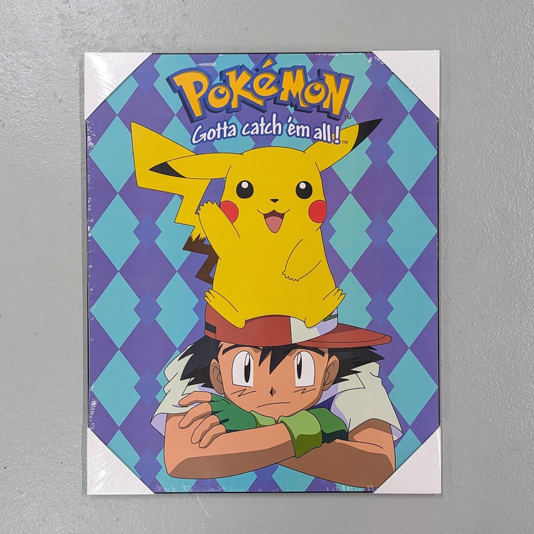 Pokemon Ash & Pikachu Poster-plaque (16x20") *NEW* - Etsy