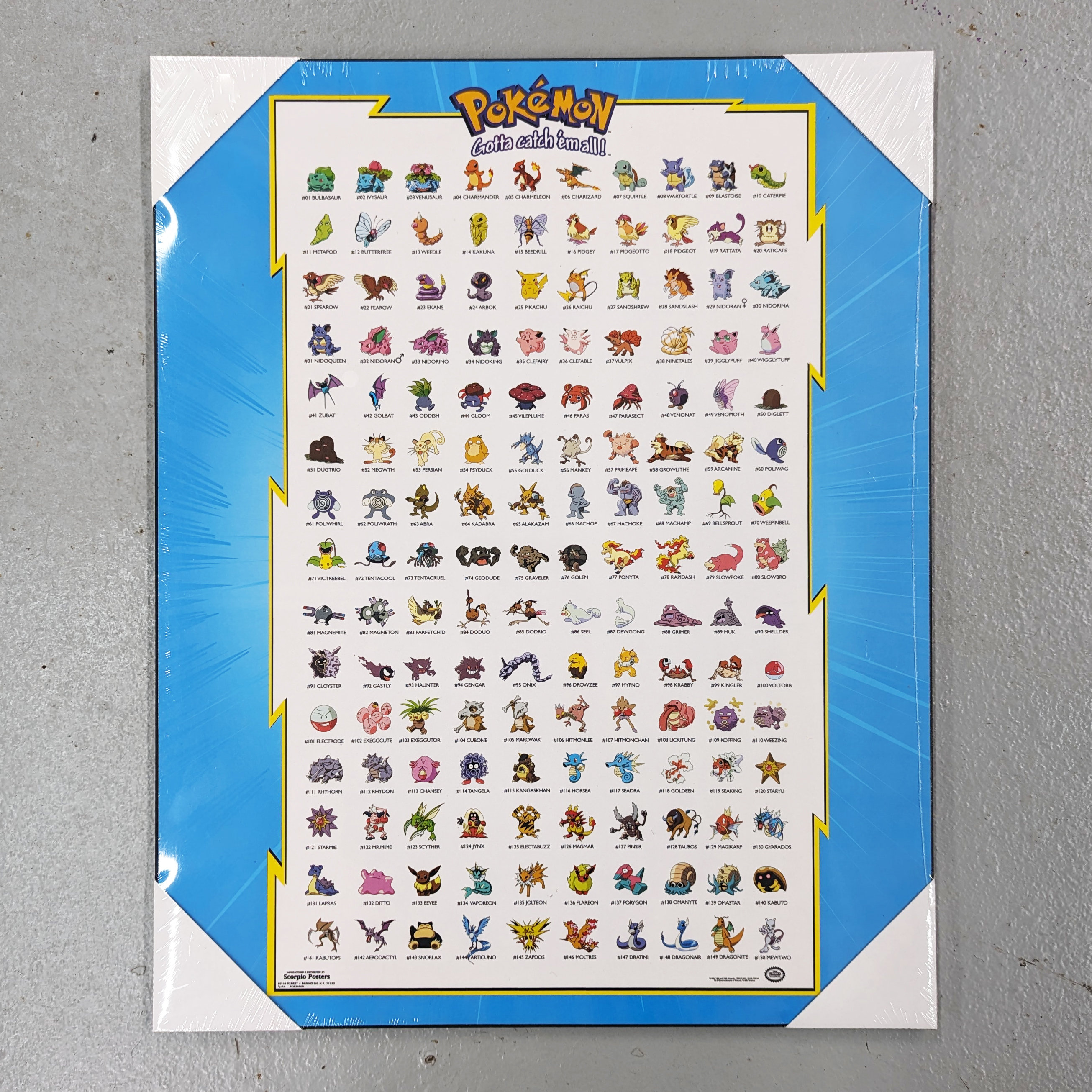 Original Pokemon Poster Original Pokemon Art By Ken Sugimori 😍