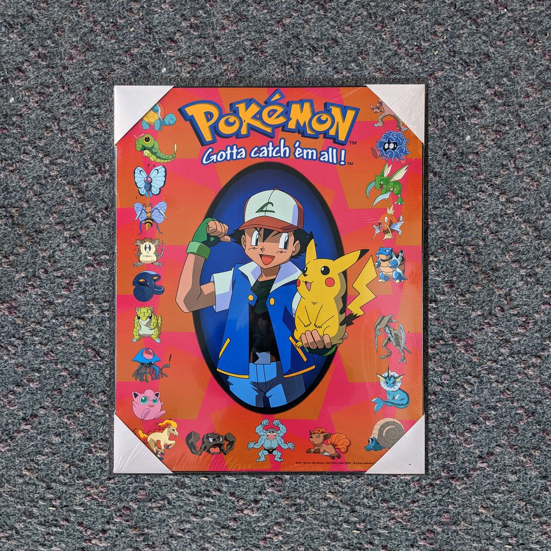 Pokemon Gotta Catch 'em All Poster Plaque 16x20 - Etsy