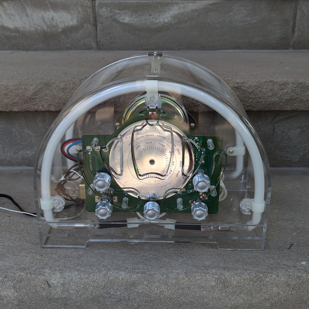 Vintage Clear Acrylic Prosonic AM/FM Radio (powers Up/read) - Etsy