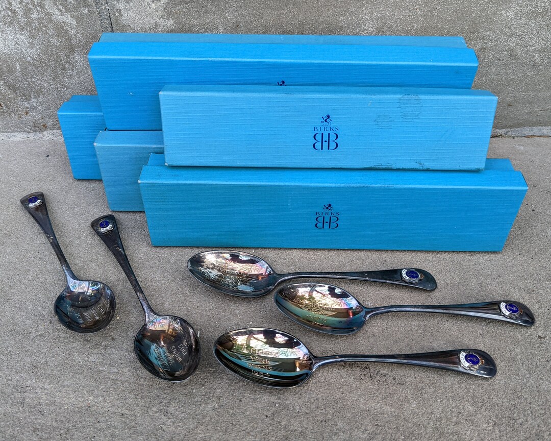 Birks Regency Silver Plate Spoons Royal Canadian Navy - Etsy