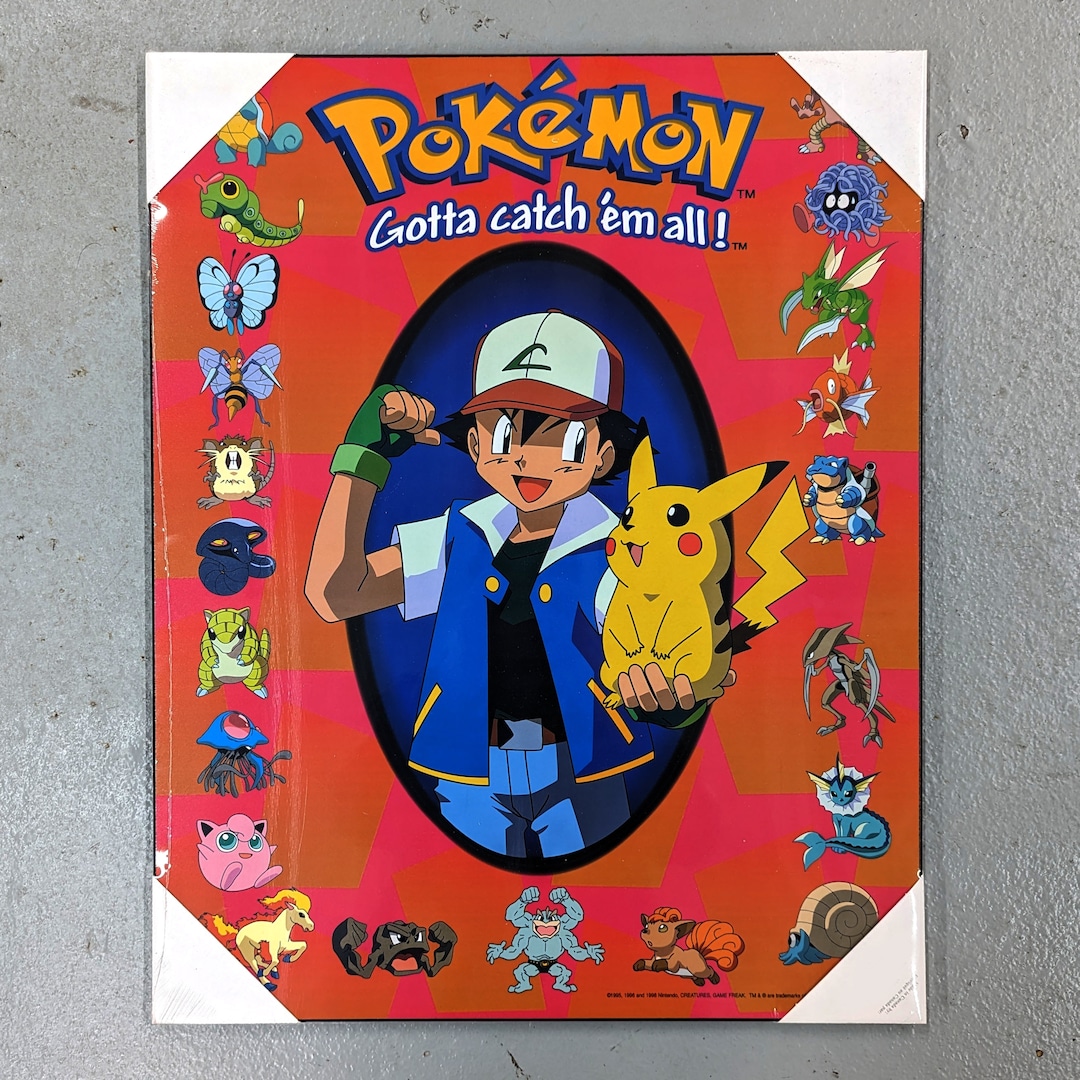 Pokemon Gotta Catch 'em All Poster Plaque 16x20 NEW - Etsy