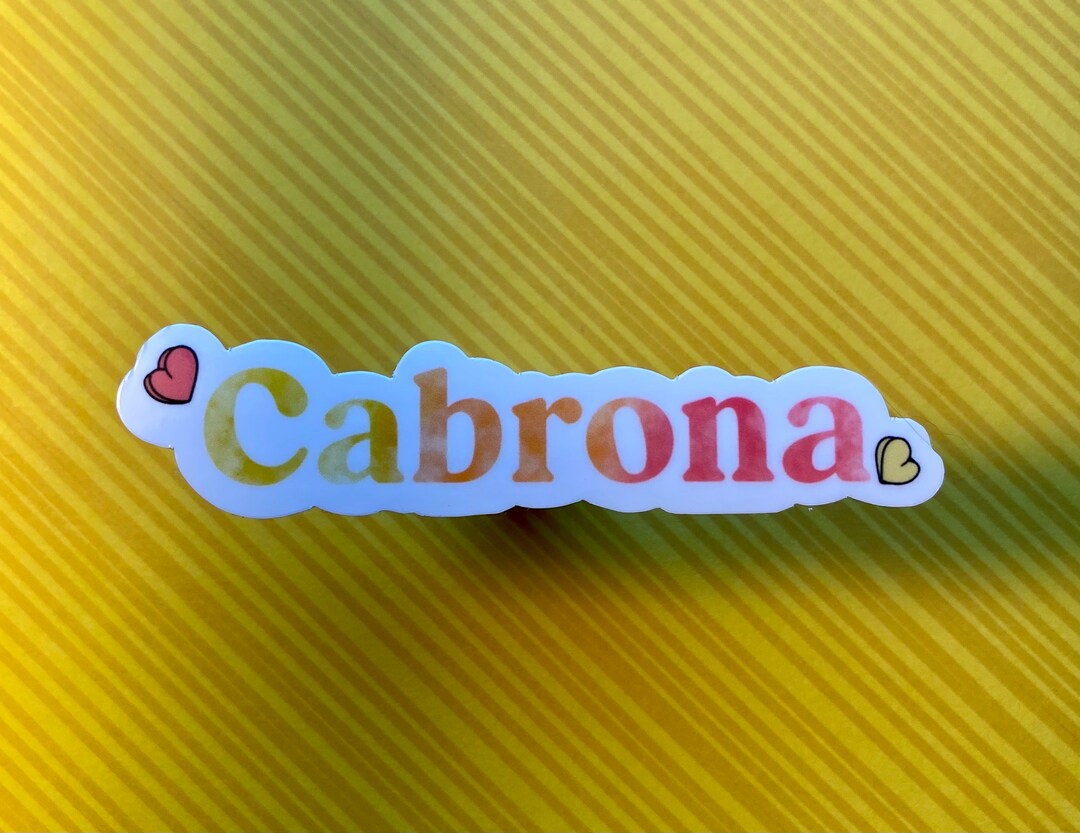 Cabrona Sticker, Funny Sticker, Spanish Sticker, Water Bottle Sticker ...