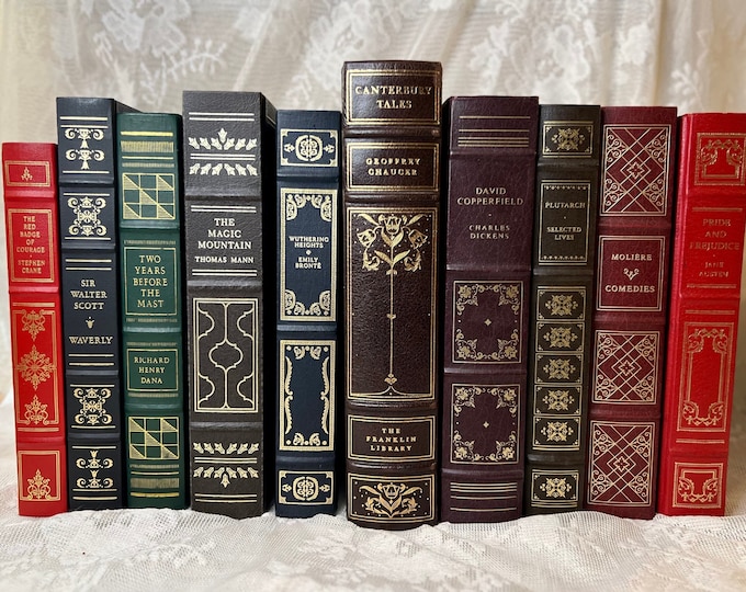 Vintage Franklin Library Books, Vintage Classics, Gilded Collector’s ...
